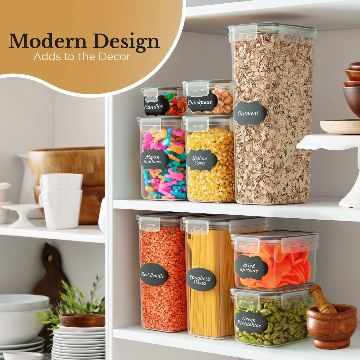 Chef's Path Airtight Food Storage Container Set with Lids - Superior V ...